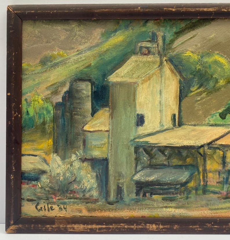 SELDEN CONNOR GILE (1877-1947) 1934 Farm Landscape Oil Painting - Etsy