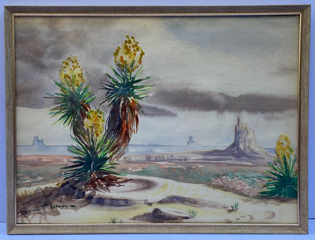 Gerald Cassidy (1879-1934) Desert Watercolor Painting Landscape - Etsy