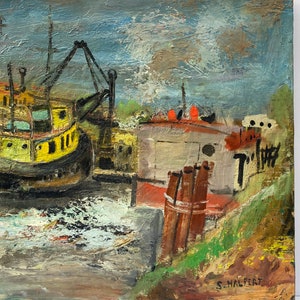 Samuel Halpert (1884-1930) New York Harbor Oil Painting - Etsy