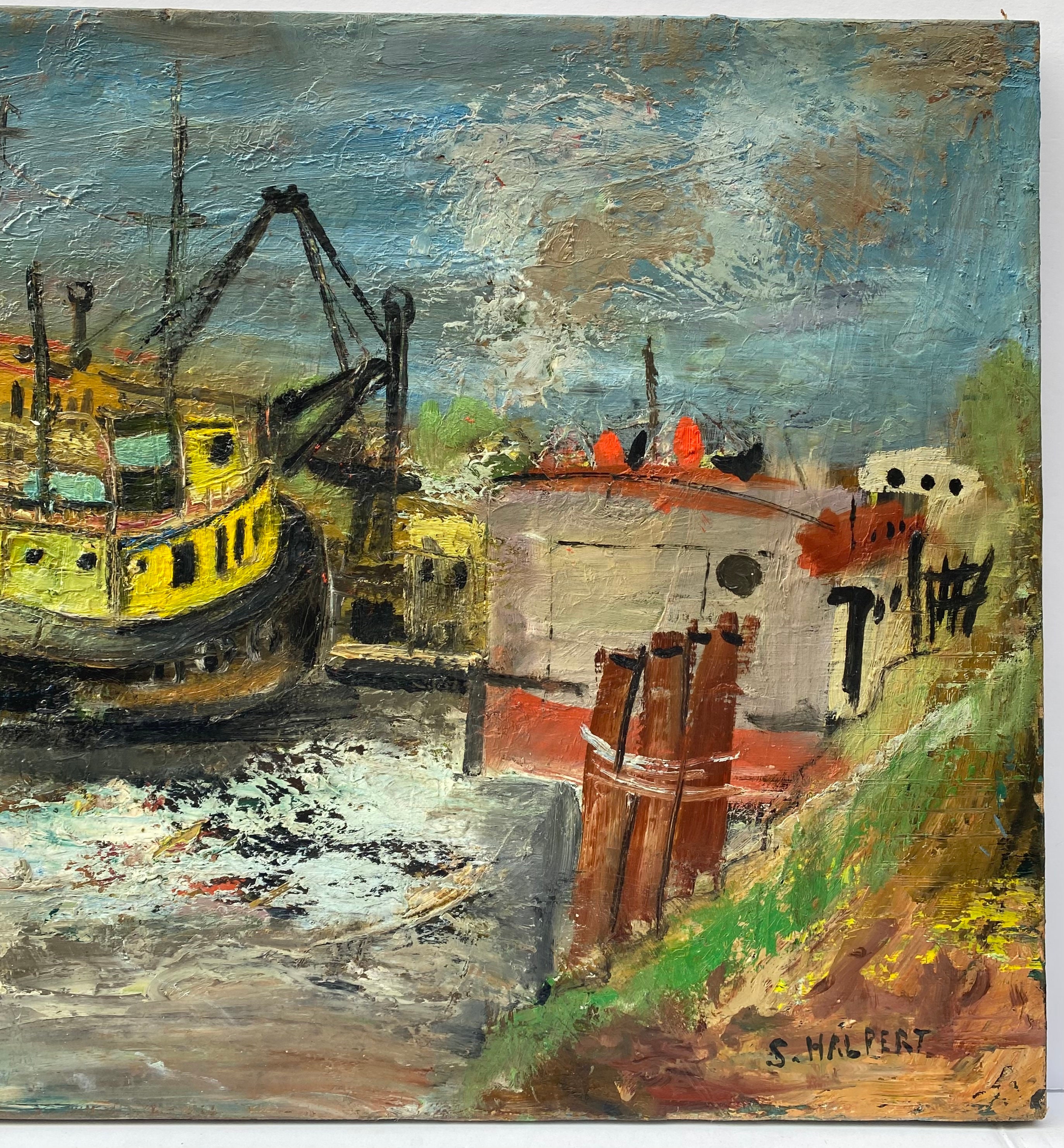 Samuel Halpert (1884-1930) New York Harbor Oil Painting - Etsy