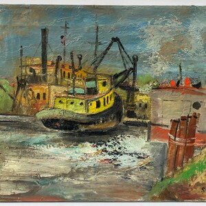 Samuel Halpert (1884-1930) New York Harbor Oil Painting - Etsy
