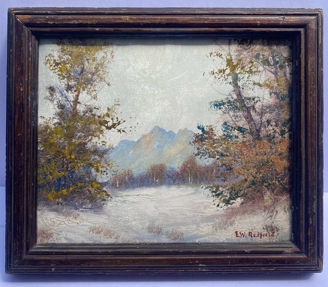 EDWARD WILLIS REDFIELD (1869-1965) Oil Painting Landscape - Etsy