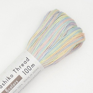 302 VARIEGATED PASTELS - Olympus Japanese Cotton Sashiko Thread - Large ...