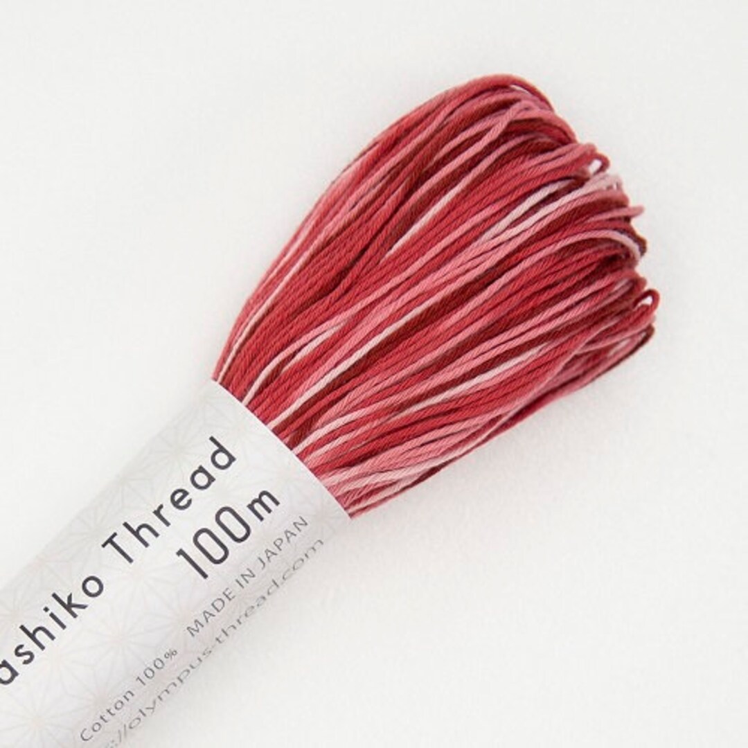 156 VARIEGATED REDS - Olympus Japanese Cotton Sashiko Thread - Large ...