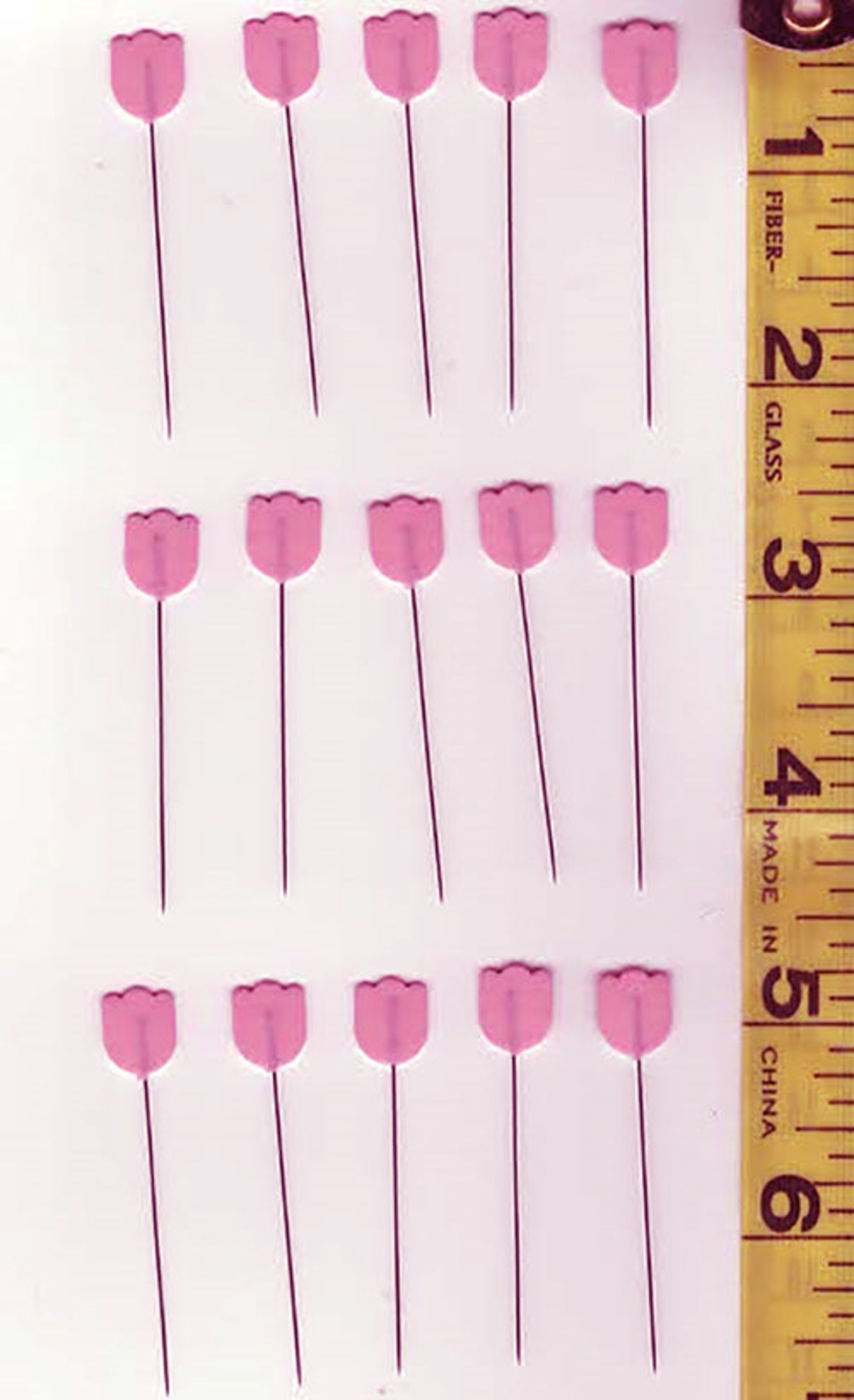 Tulip Cellulose Tulip Head Pins - Pink - Thin-073e - 15 Pack - Etsy