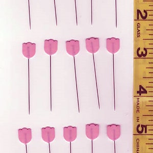 Tulip Cellulose Tulip Head Pins - Pink - Thin-073e - 15 Pack - Etsy