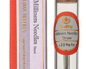 Tulip Milliners 10 Big Eye Needles Straw Thn-093e - Etsy