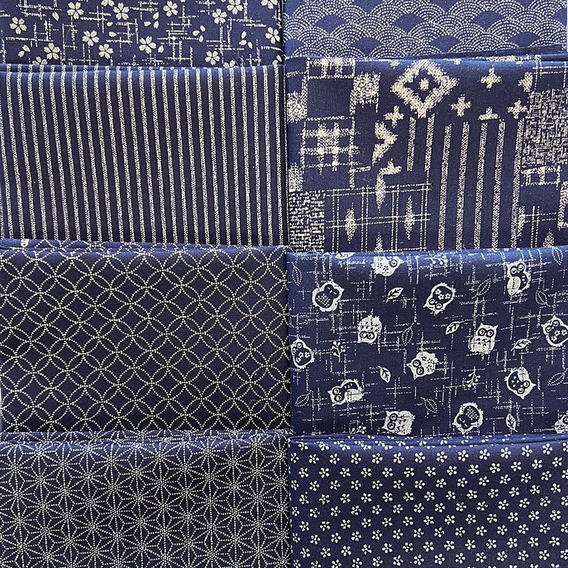 Japanese Indigo Fabric - Etsy