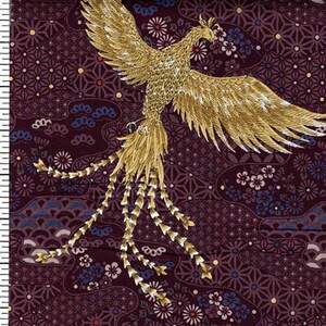 Japanese - Cosmo Golden Phoenix, Flowers & Japanese Motifs- SP3700-3C ...