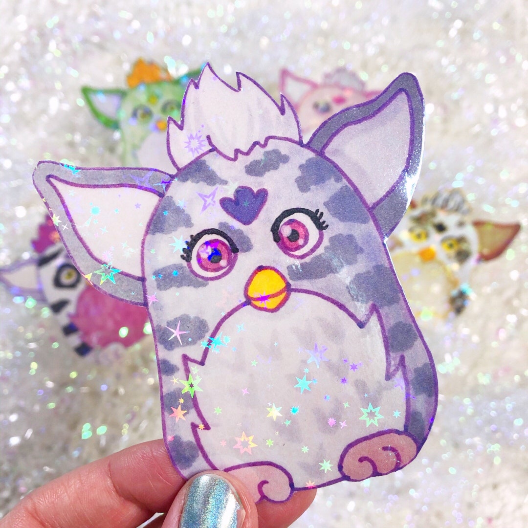 Holographic Furby Stickers - Etsy