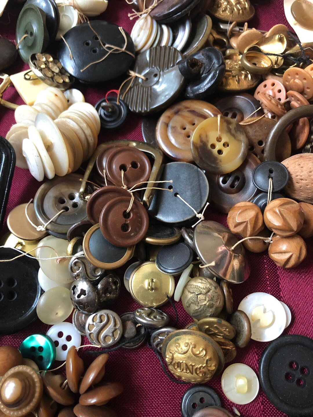 Vintage Assorted Buttons - Etsy