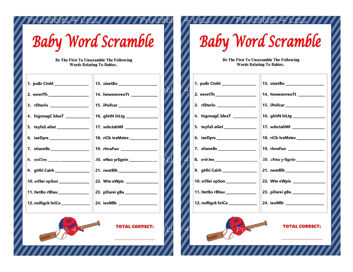 Baseball Word Scramble Game Printable Baseball Baby Shower Etsy baseball-word-scramble-game-printable-baseball-baby-shower-etsy
