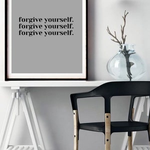 Forgive Yourself - Digital Art Print - Etsy
