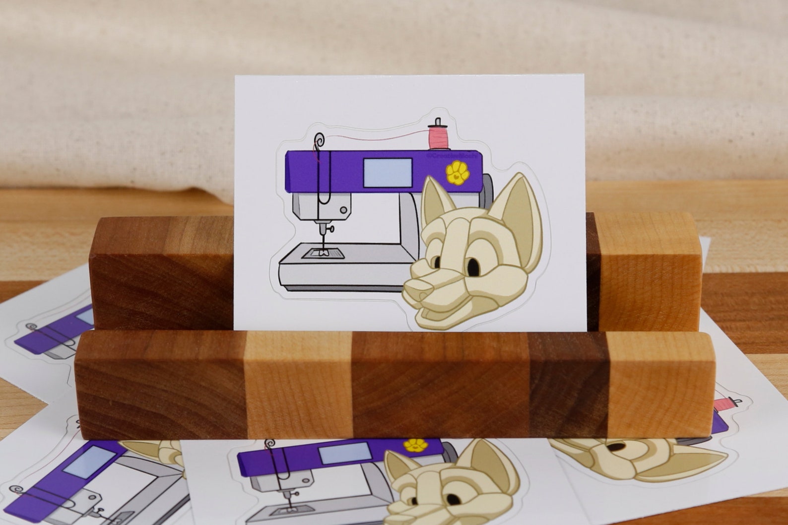 Fursuit Maker Sticker (fox and Sewing Machine), 2-pack - Etsy
