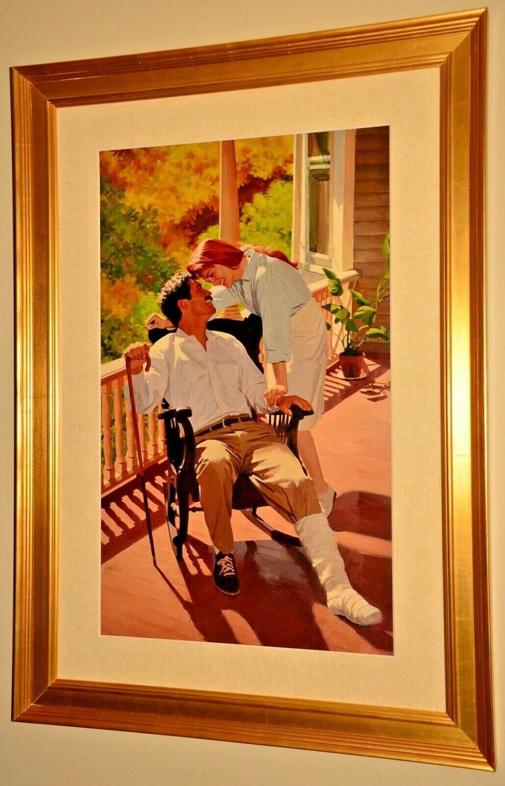 MITCHELL HOOKS Original Vintage Artist Signed 1950s Pin up Man Woman ...