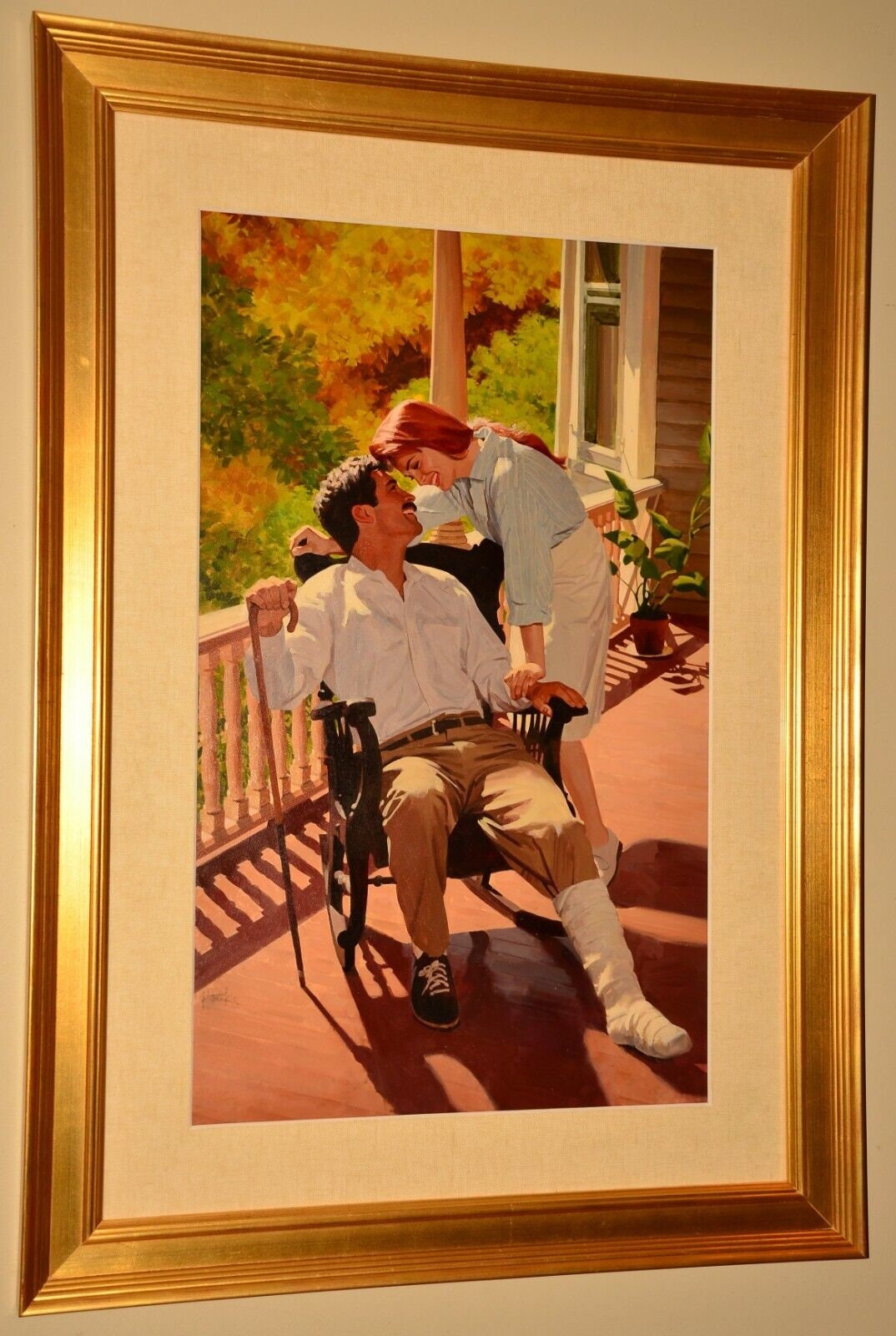 MITCHELL HOOKS Original Vintage Artist Signed 1950s Pin up Man Woman ...