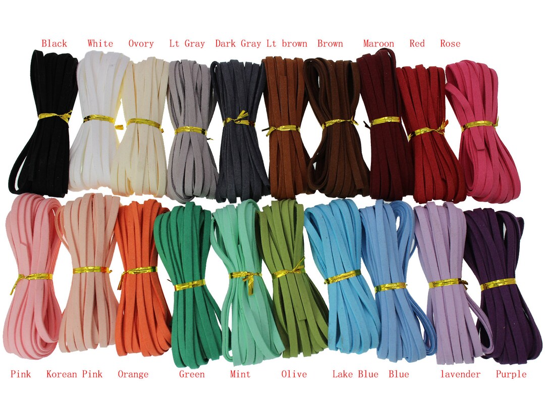 5mm Faux Suede Cord, Jewelry Making, 20 Colors - Etsy