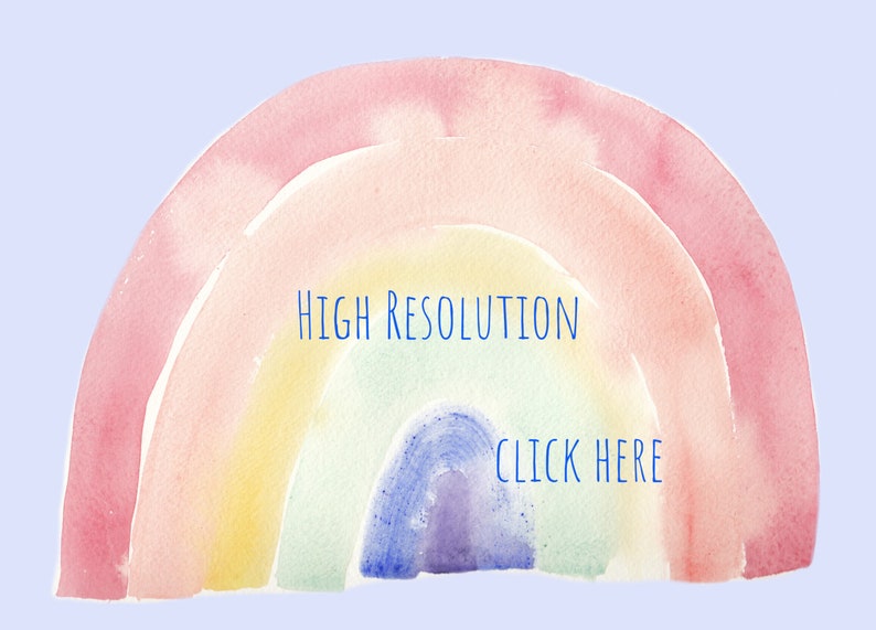 Rainbow Weather WATERCOLOR Clip Art Set/hot Air Balloon/sun - Etsy