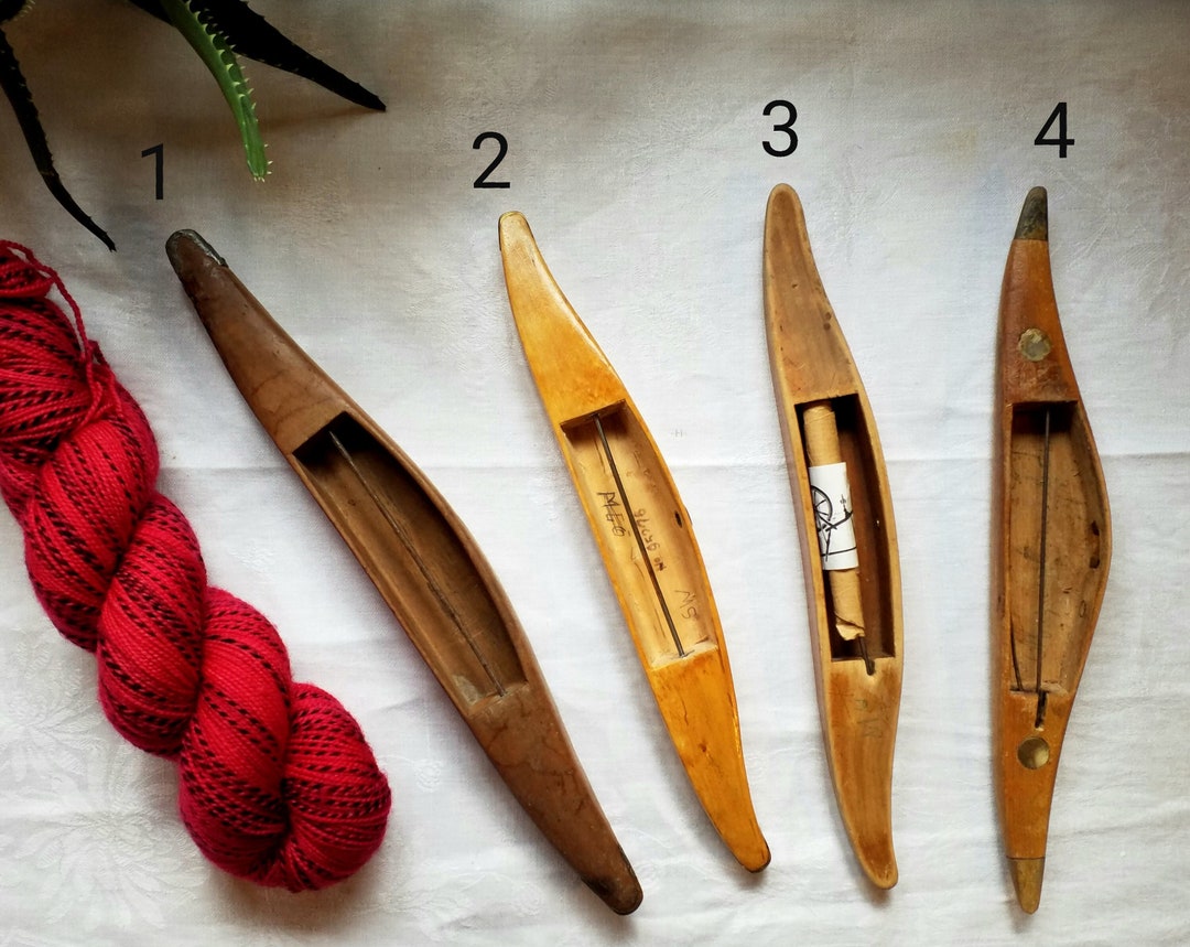 Vintage Boat Shuttles for Hand Weaving Wooden Loom Shuttles Weaving ...