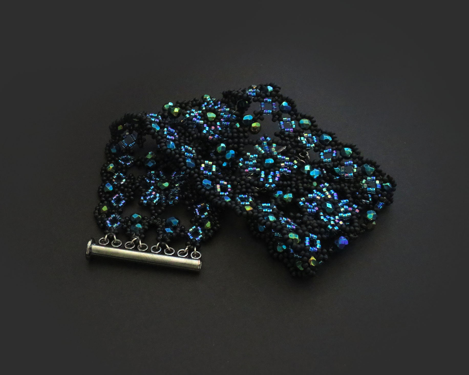 Beading Black Lace Beading Tutorial Earrings and Bracelet Beading ...