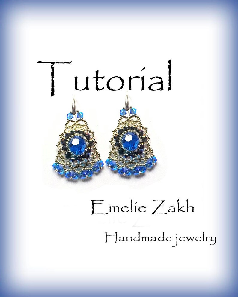 Beading Tutorial Beaded Earrings tutorial Instructions - Etsy