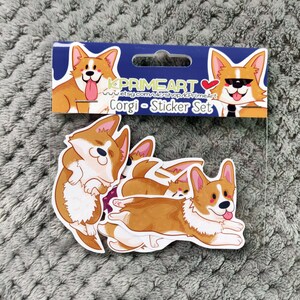 Corgi Vinyl Sticker Set Pembroke Welsh Corgi Red Corgi Incorgnito ...