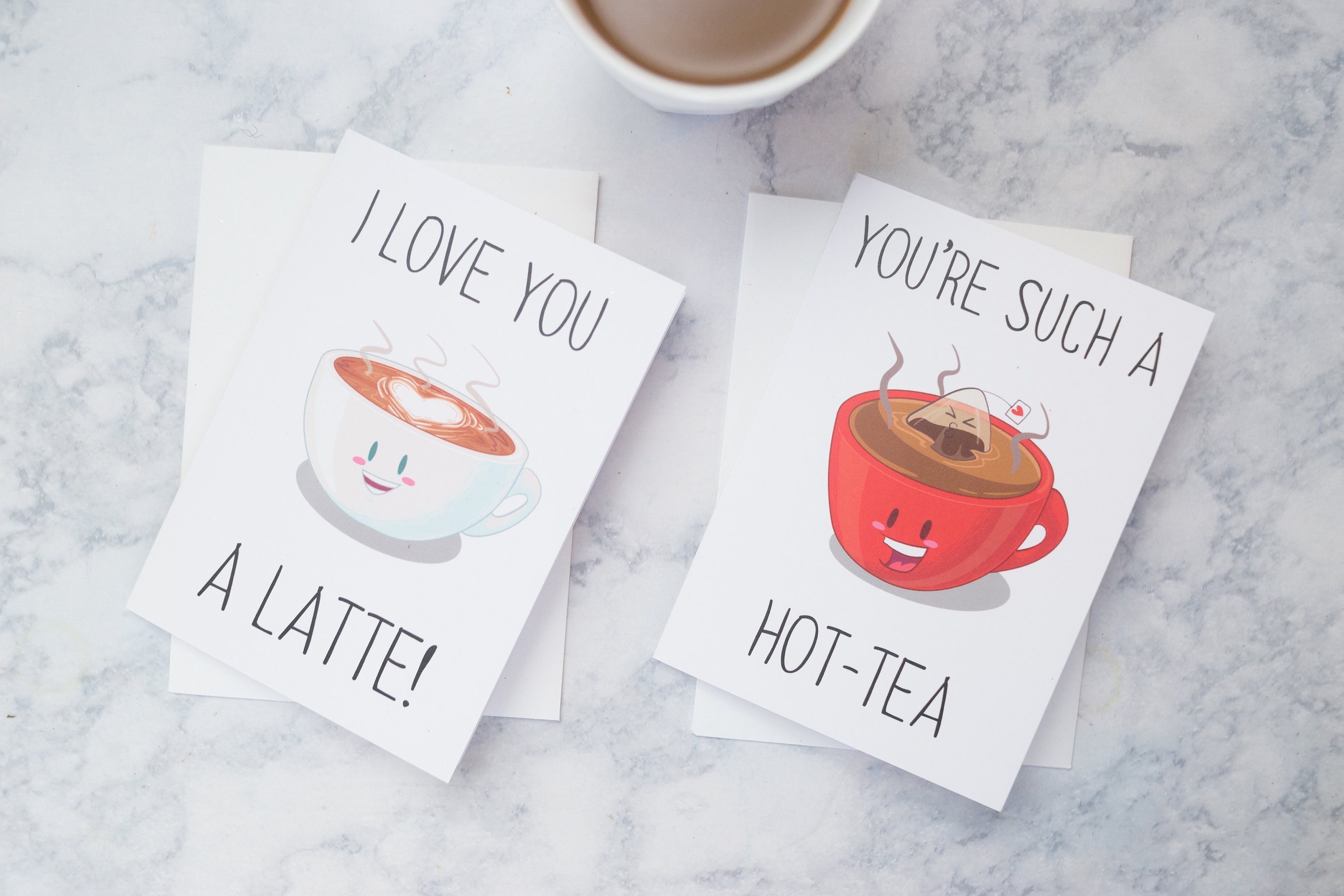 You're Such a Hot-Tea Greeting Card Valentines Card | Etsy