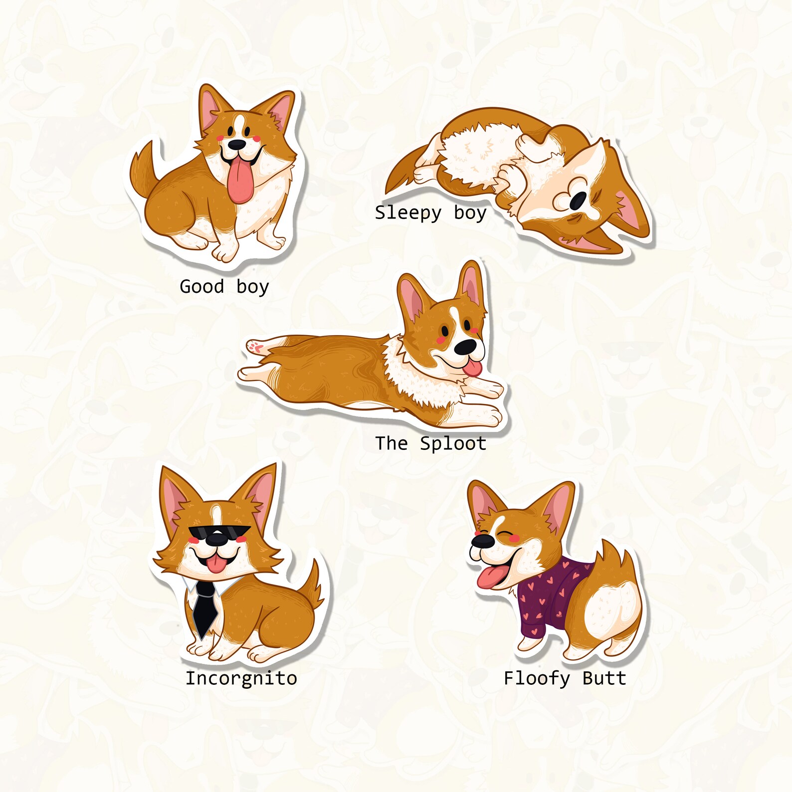 Corgi Magnet Set Corgi Magnets Pet Fridge Magnets - Etsy