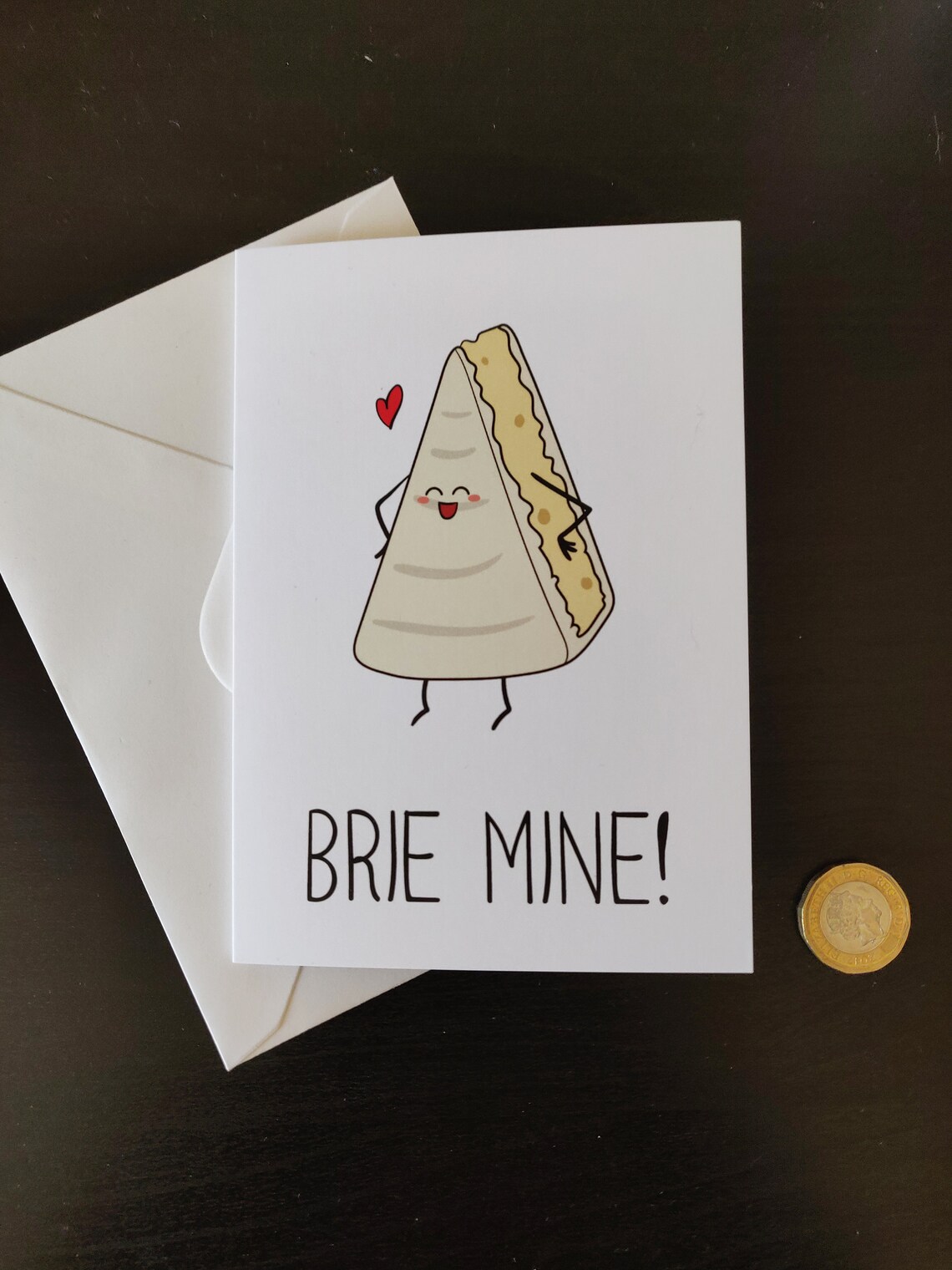 Brie Mine Greeting Card Cheese Card Pun Card Cartoon | Etsy