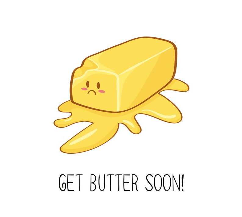 Get Butter Soon Card Well Wishes Card Operation Card - Etsy UK