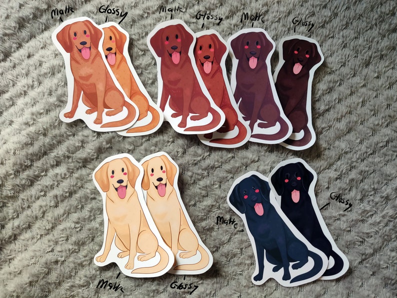 Labrador Stickers Set VINYL Stickers Retriever Sticker - Etsy