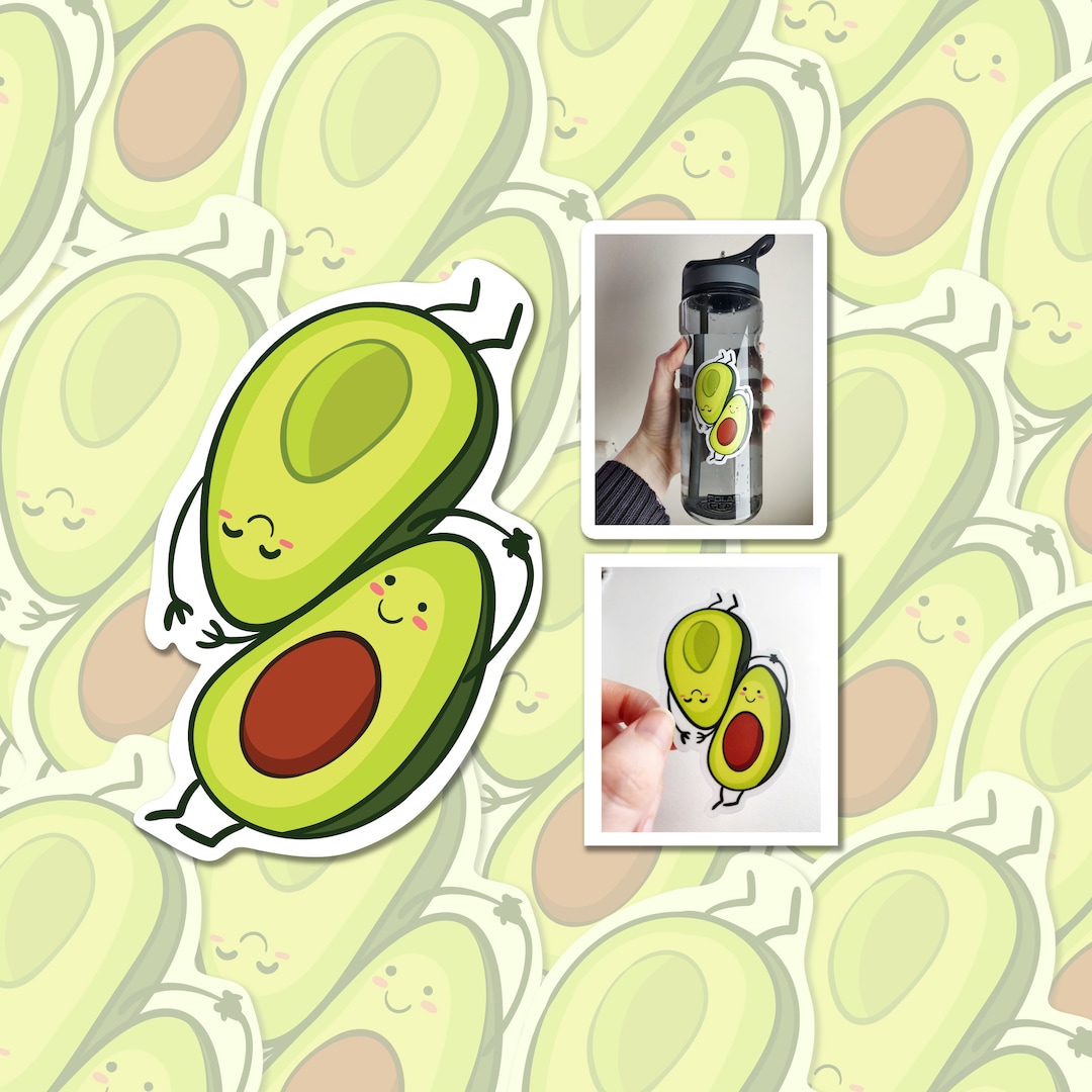 Avocado PREMIUM Vinyl Stickers Avocuddle Waterproof Sticker ...