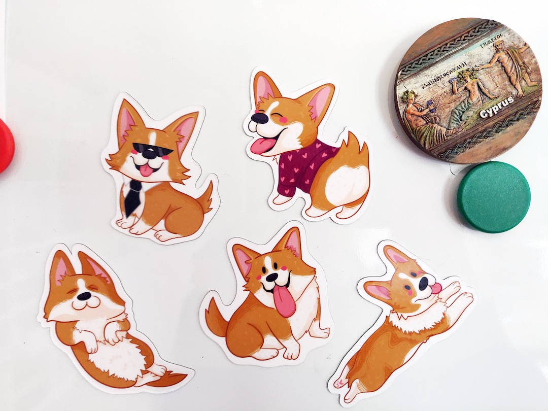 Corgi Magnet Set Corgi Magnets Pet Fridge Magnets Incorgnito Corgi ...