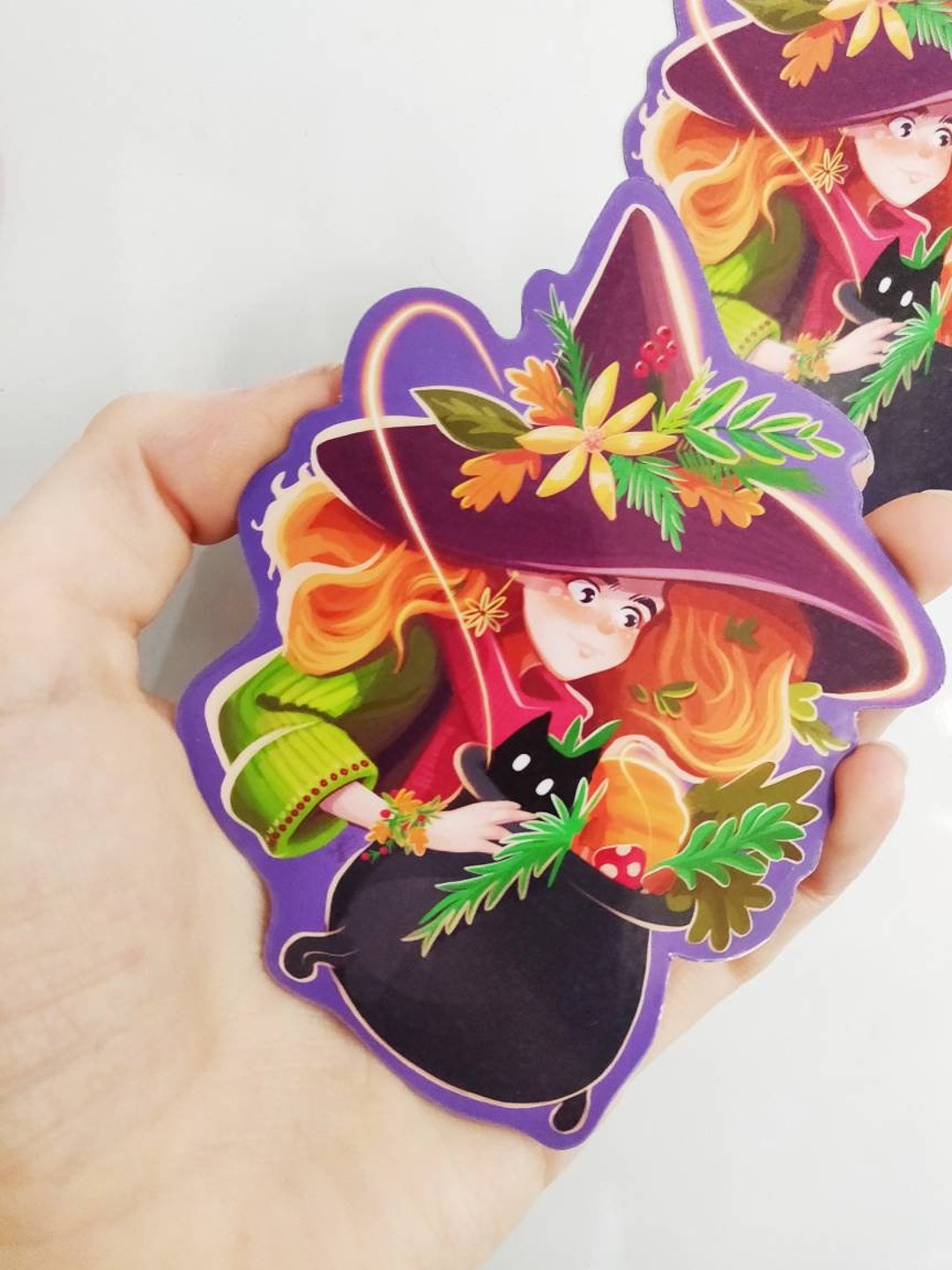 Autumn Witch Magnets Halloween Magnet Witchy Art Magnet Occult Magnets ...