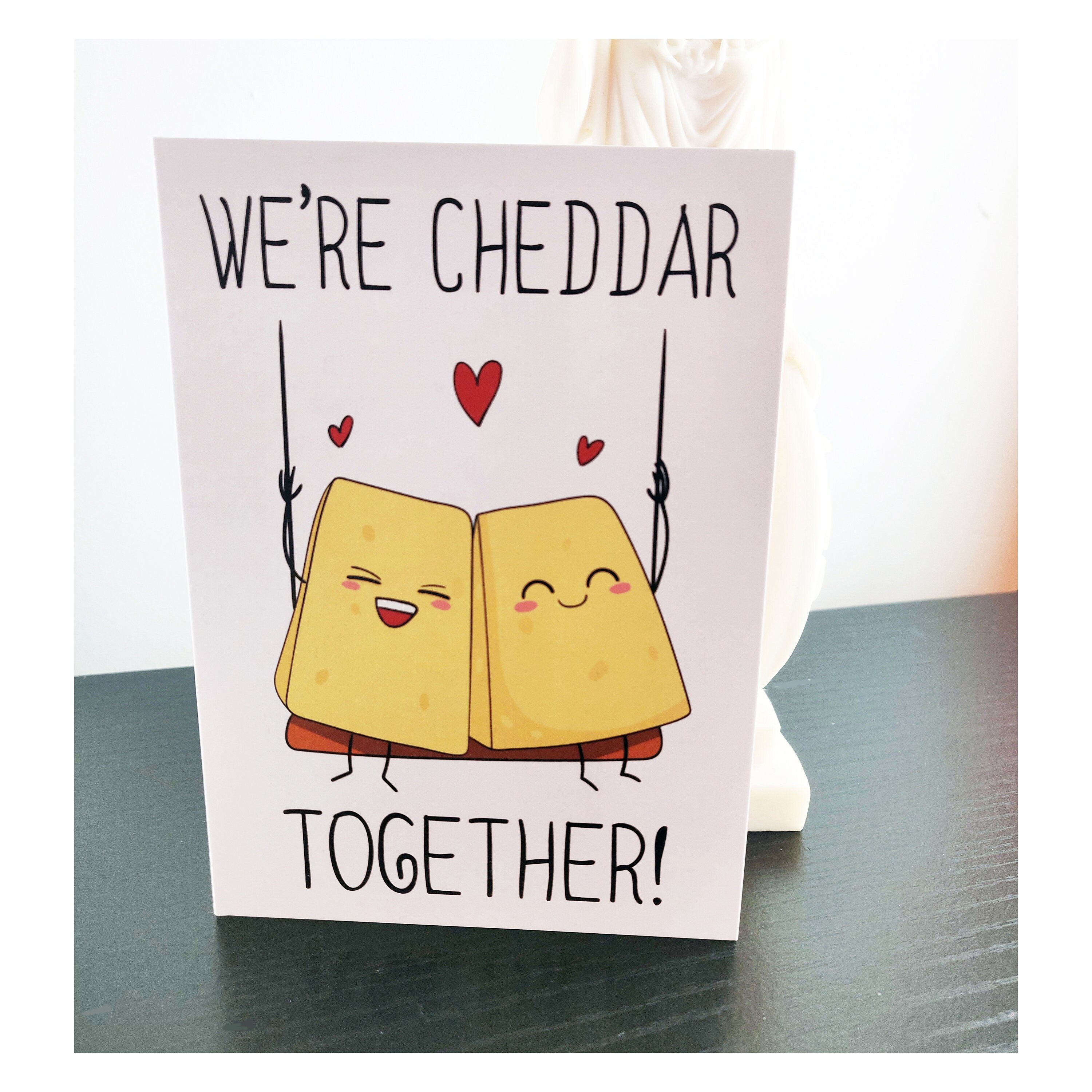 We're Cheddar Together Greeting Card Valentines Card | Etsy