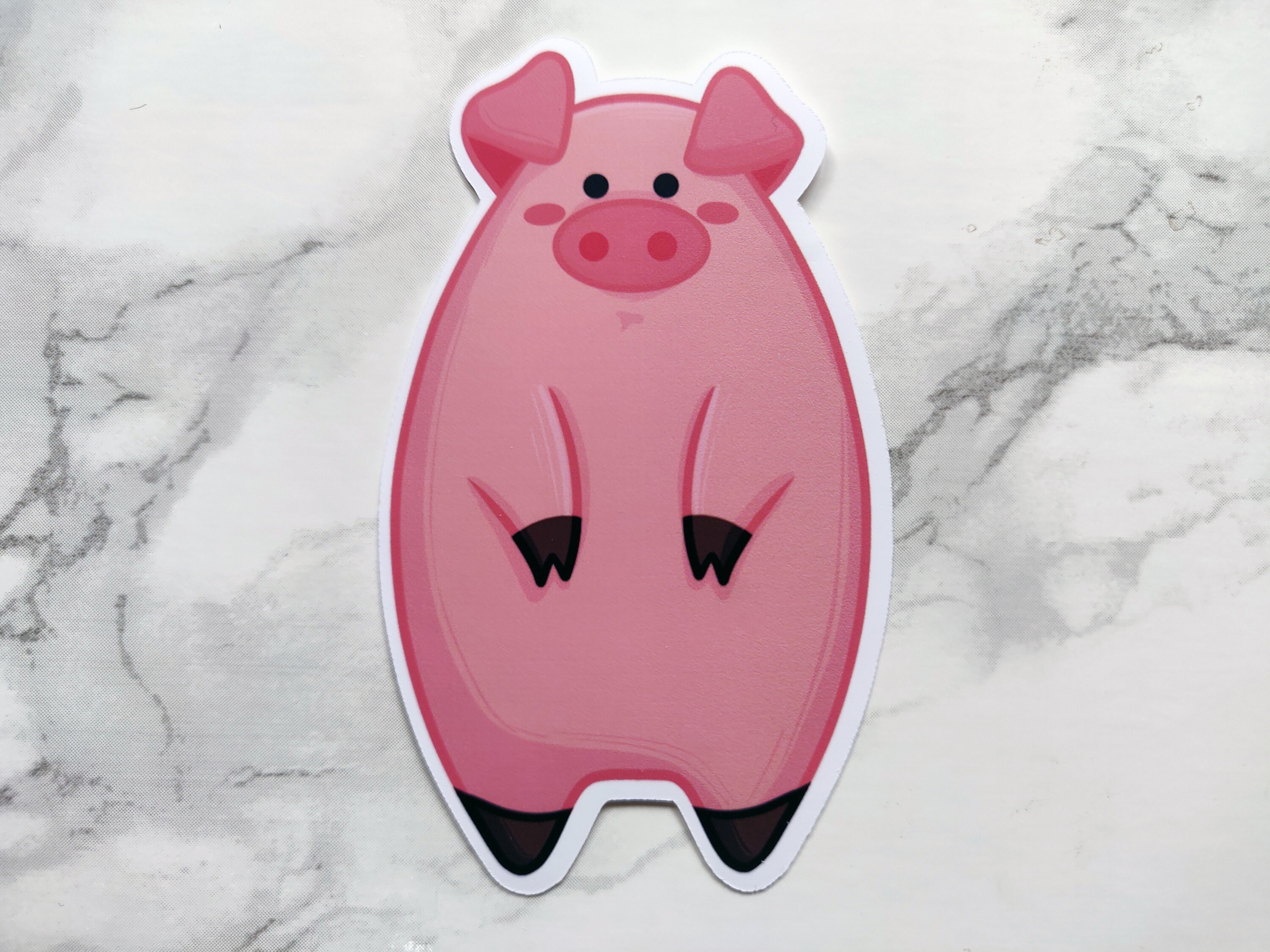 Pig Sticker Piggy Vinyl Sticker Cute Animal Stickers Hog | Etsy
