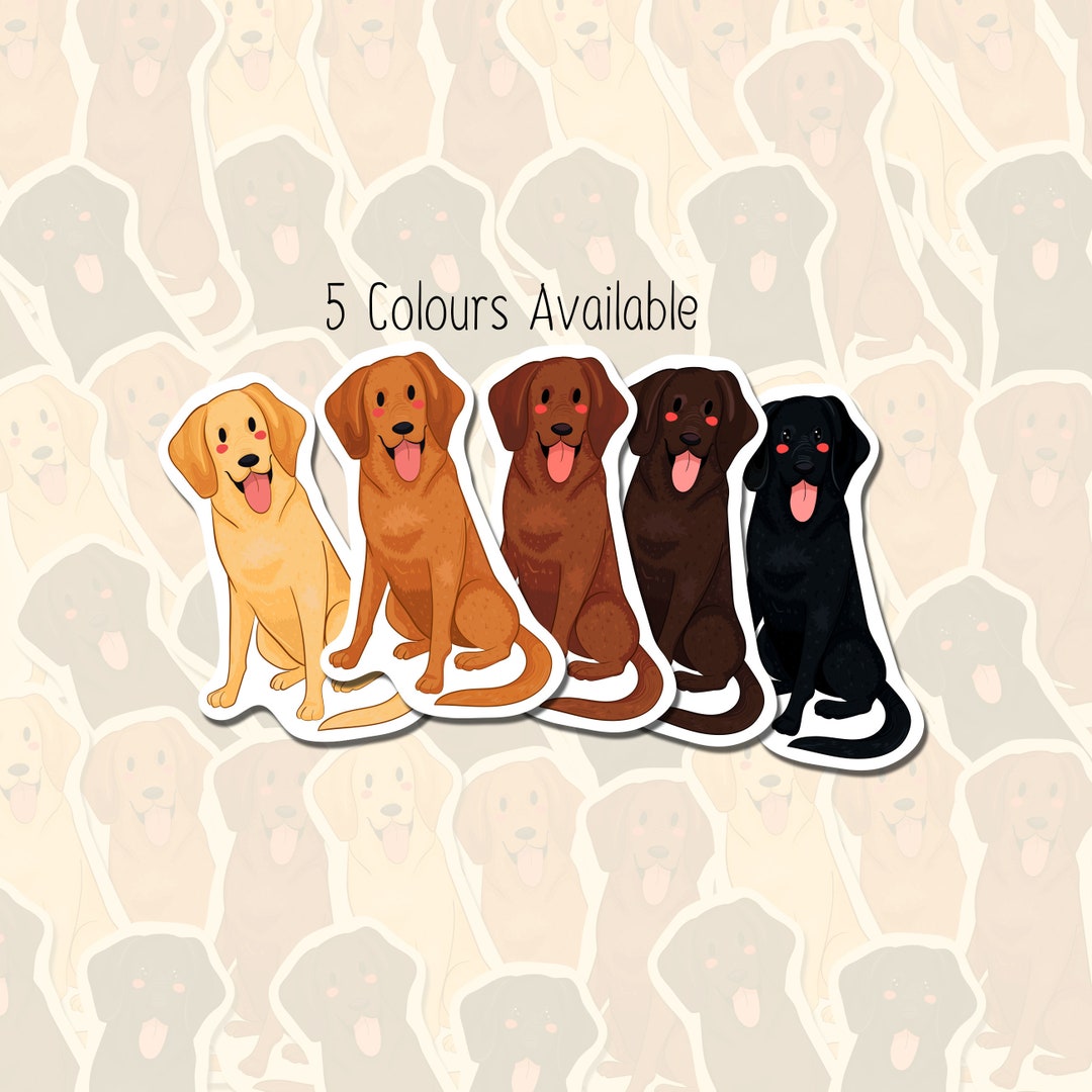 Labrador Stickers Set VINYL Stickers Retriever Sticker Dog Stickers Pet ...
