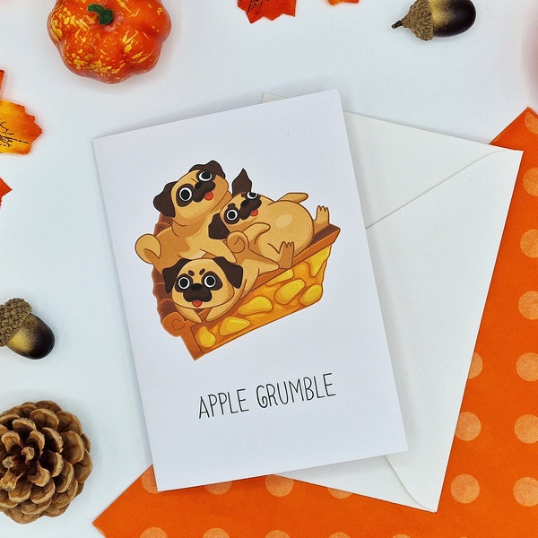 Apple Pun Card - Etsy