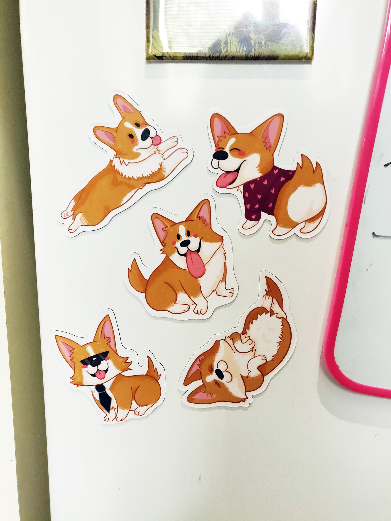 Corgi Magnet Set Corgi Magnets Pet Fridge Magnets - Etsy