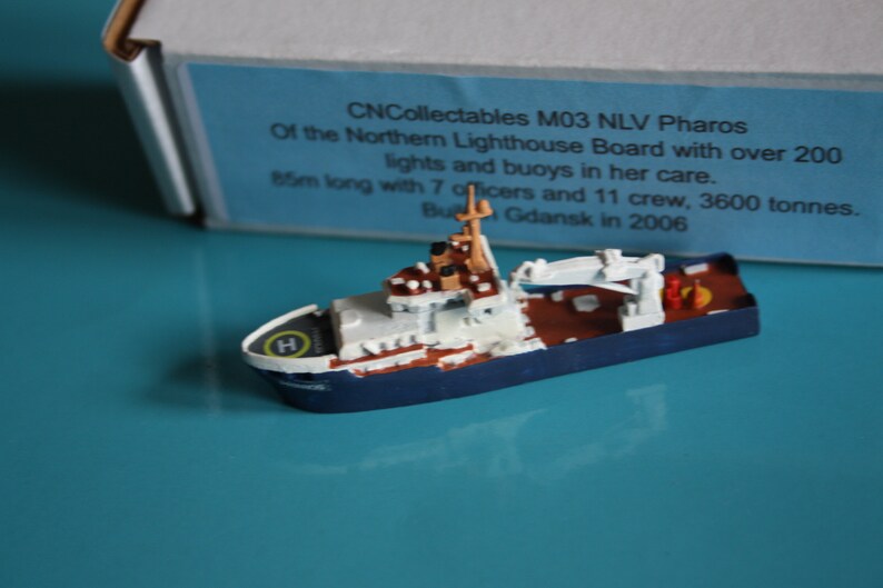MV PHAROS Northern Lights Board MV Pharos. Waterline Model Ship Hand ...