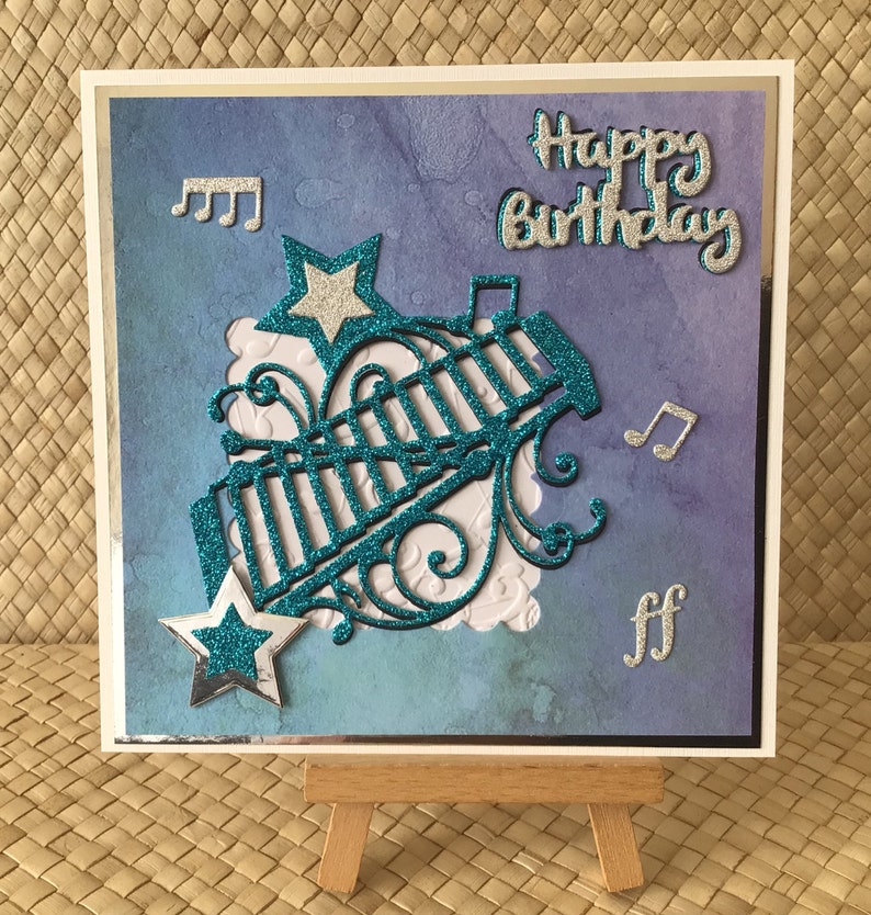 Xylophone Birthday Card: Marimba Percussion Greeting - Etsy