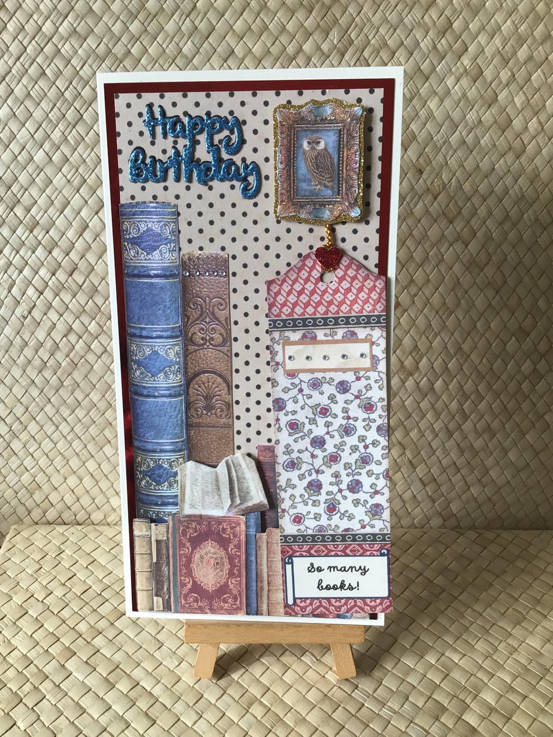 Library Books Card, Librarian Birthday Greeting, for an Avid Reader ...