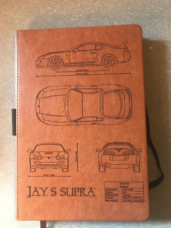 Personalized Mk4 Supra Blueprint Notebook | Etsy