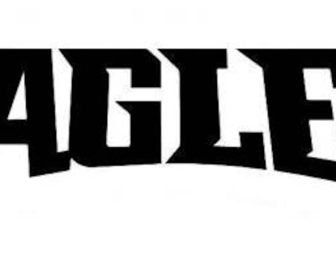 Philadelphia Eagles Lettering Type Vinyl Decal - Etsy
