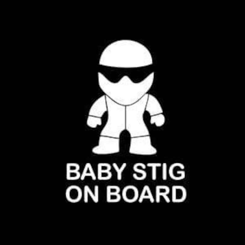 Baby Stig on Board Type Decal - Etsy