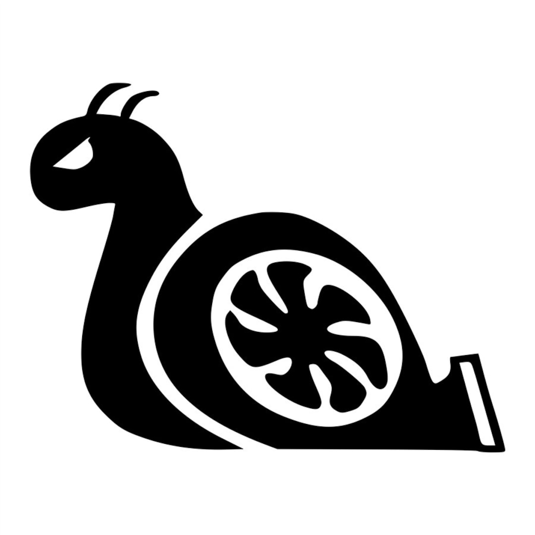 Angry Snail Turbo Type Decal - Etsy