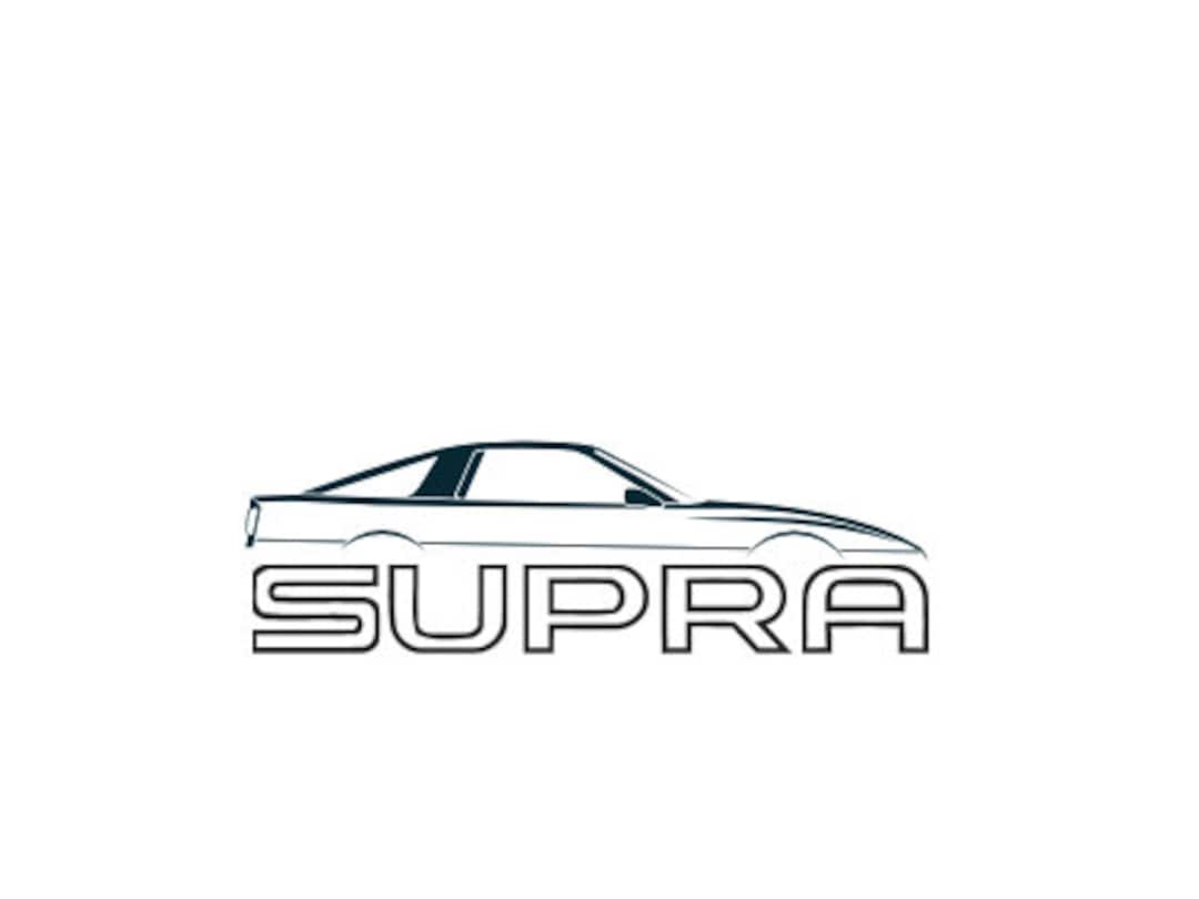 Supra MK3 Outline Type Decal - Etsy