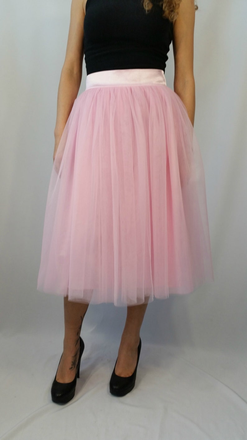Women Tulle Skirt Tea Length Tutu Skirt Princess Skirt Etsy