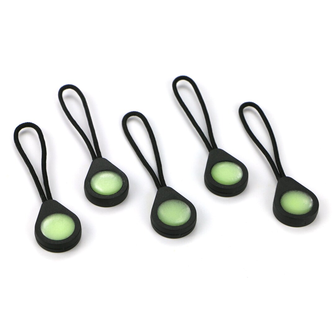 Glo Zip - Ultra-bright Glow-in-the-dark Zipper Pulls. Ideal Kit Markers ...