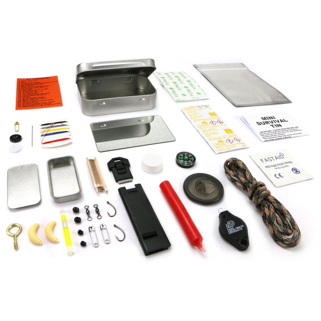 Mini Survival Tin - Pocket-sized Kit, Loaded With an Impressive Amount ...